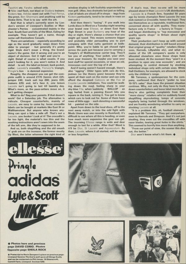 Football Casuals | When terrace fashion hit the high streets - Lower Block